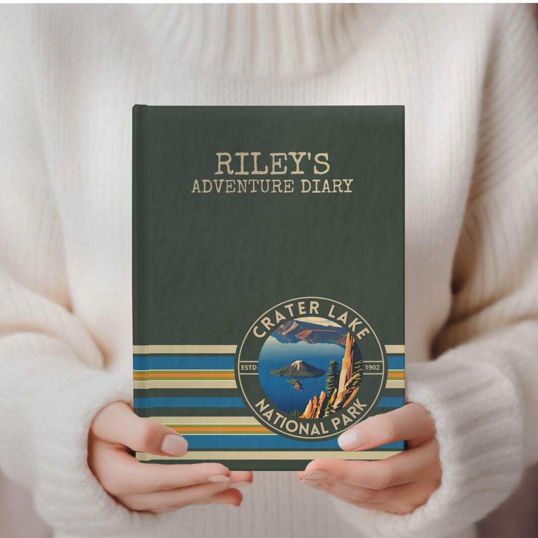 Personalized Crater Lake National Park Diary - Custom 5x7 Travel ...