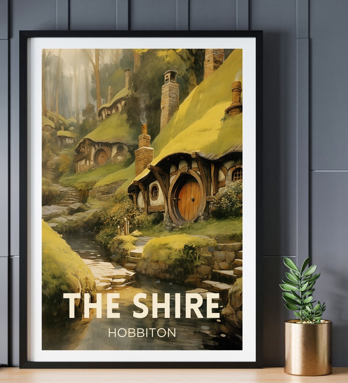 Shire Poster Hobbiton Poster Shire Art the Shire Art Hobbiton Art the ...