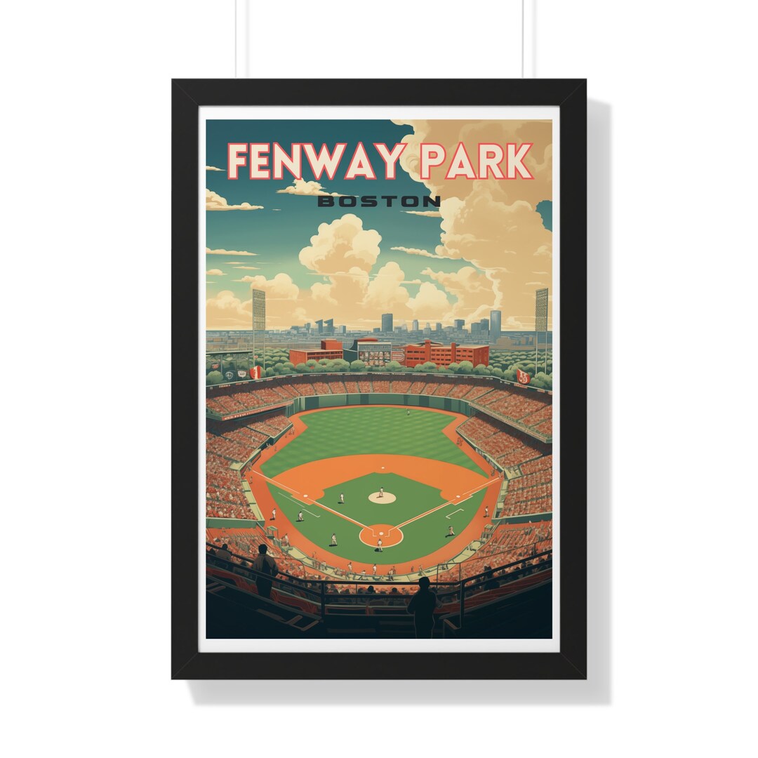 Boston Fenway Park Vintage Poster Classic Baseball Field - Etsy