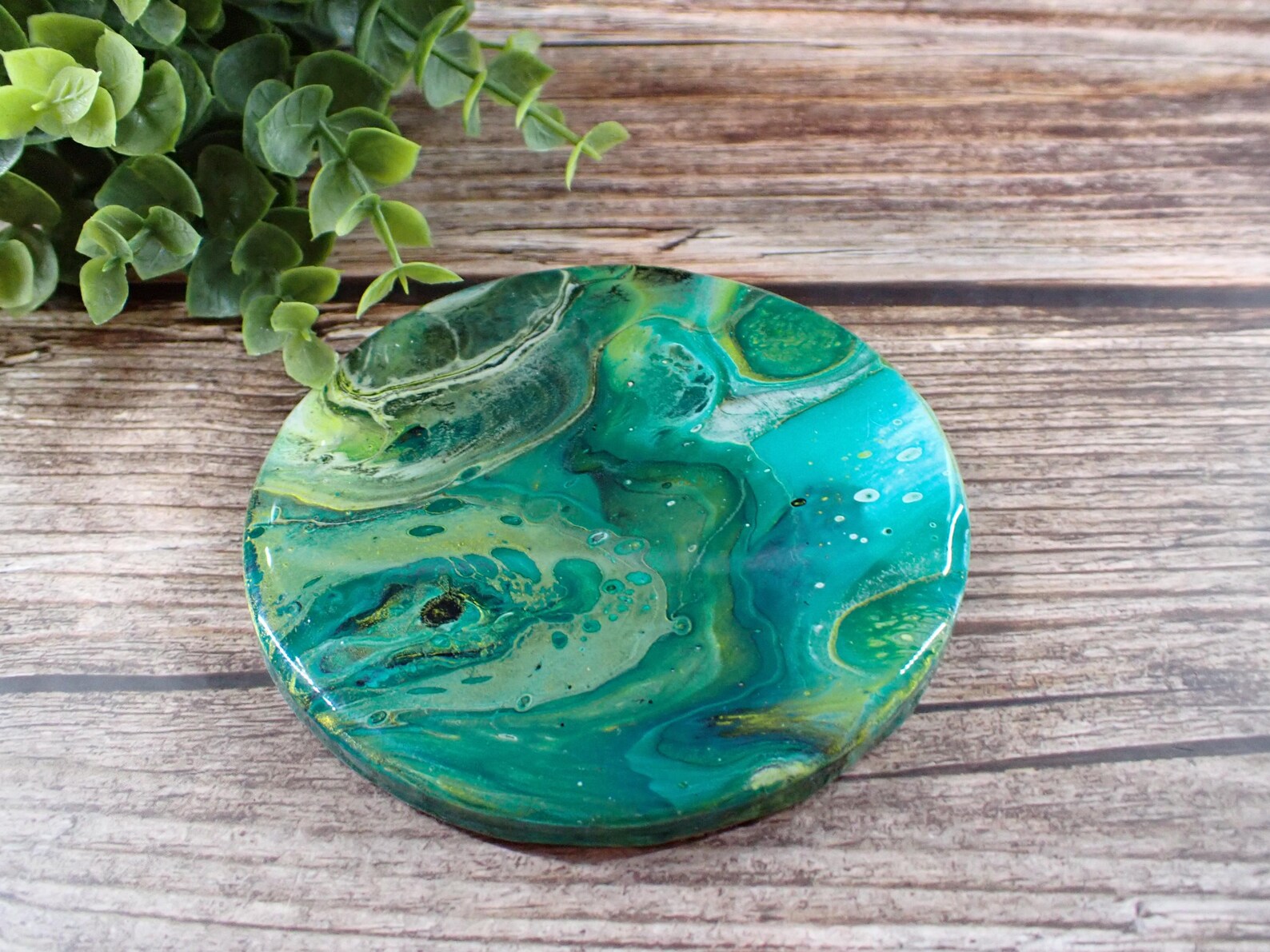 Coasters - Paint Pour With Acrylic Paint and High Gloss Resin, Coasters ...