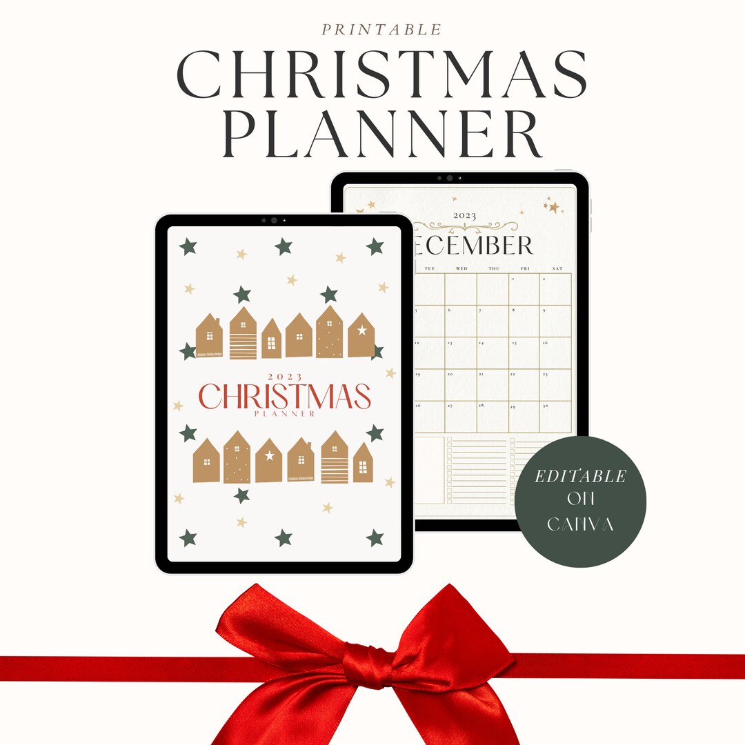 Printable Christmas Planner, Digital Christmas Planner, Digital ...