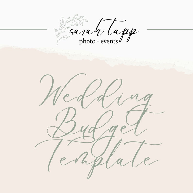 Wedding Budget Template - Etsy