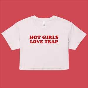 Hot Girls Love EDM Trap Crop Top (loose-fit) | Trendy Rave Wear for ...