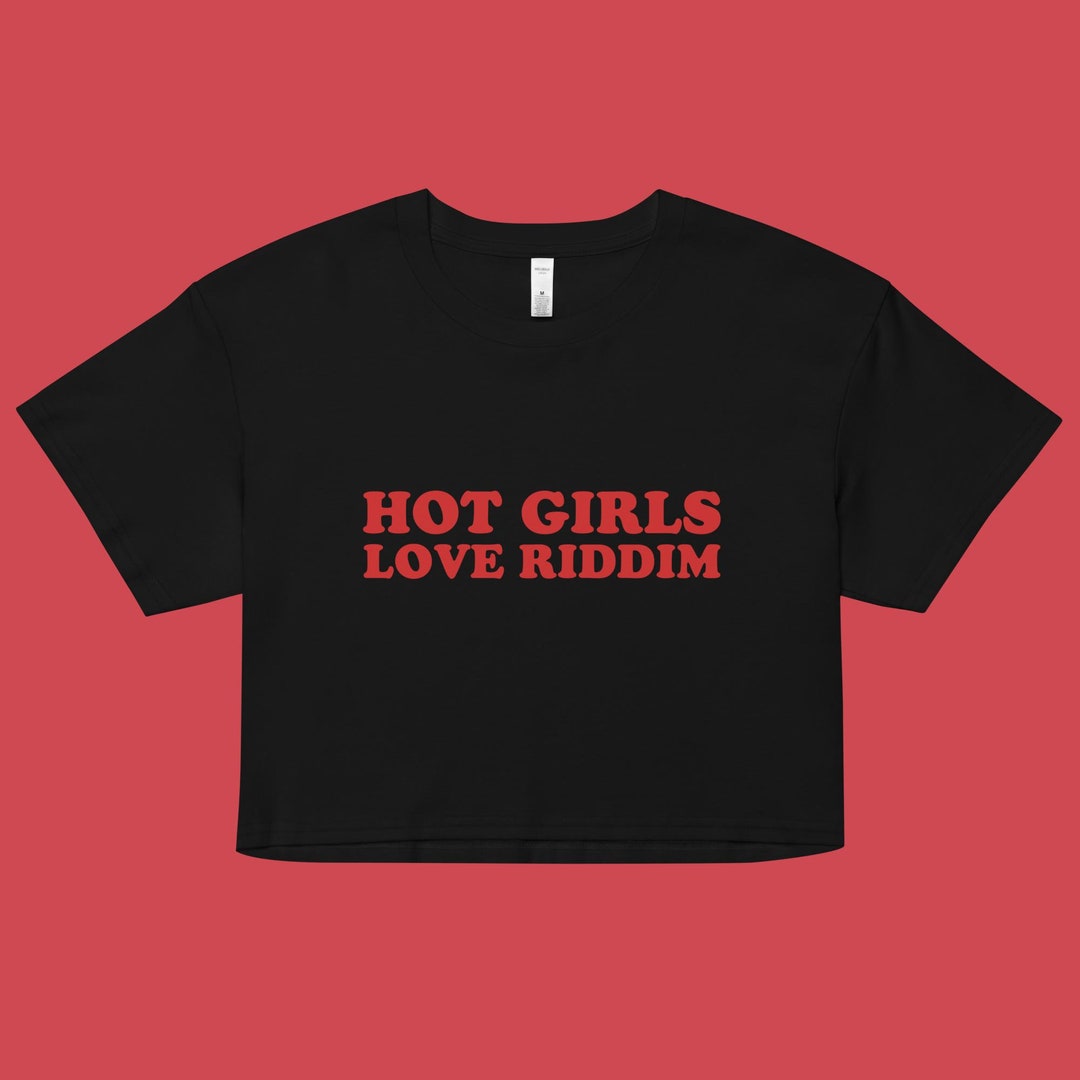 Hot Girls Love Riddim Loose-fit Crop Top Edm Music Festival Rave Wear ...