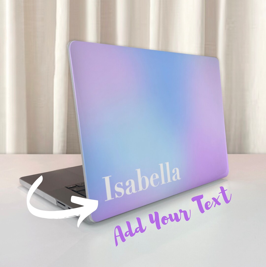Personalised Pastel MacBook Case Purple/blue, Customized MacBook Pro ...