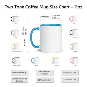 Two Tone Mug Size Chart 15oz 11oz Mug Size Charts Coffee Cups 2 Sizes 2 ...
