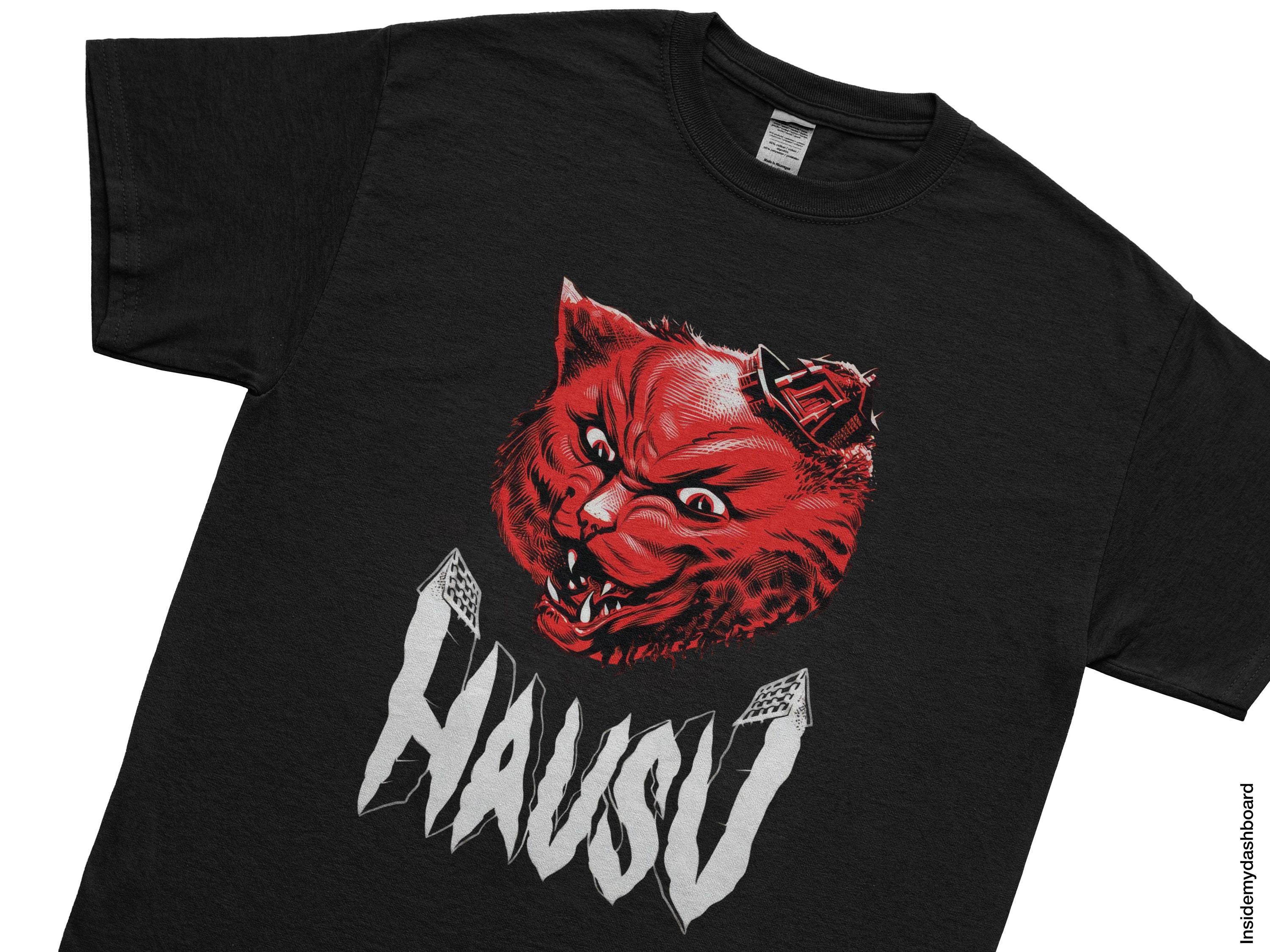 Hausu/house 1977 Red Cat Hausu Logo T-shirt, Cult Classic Horror Merch ...