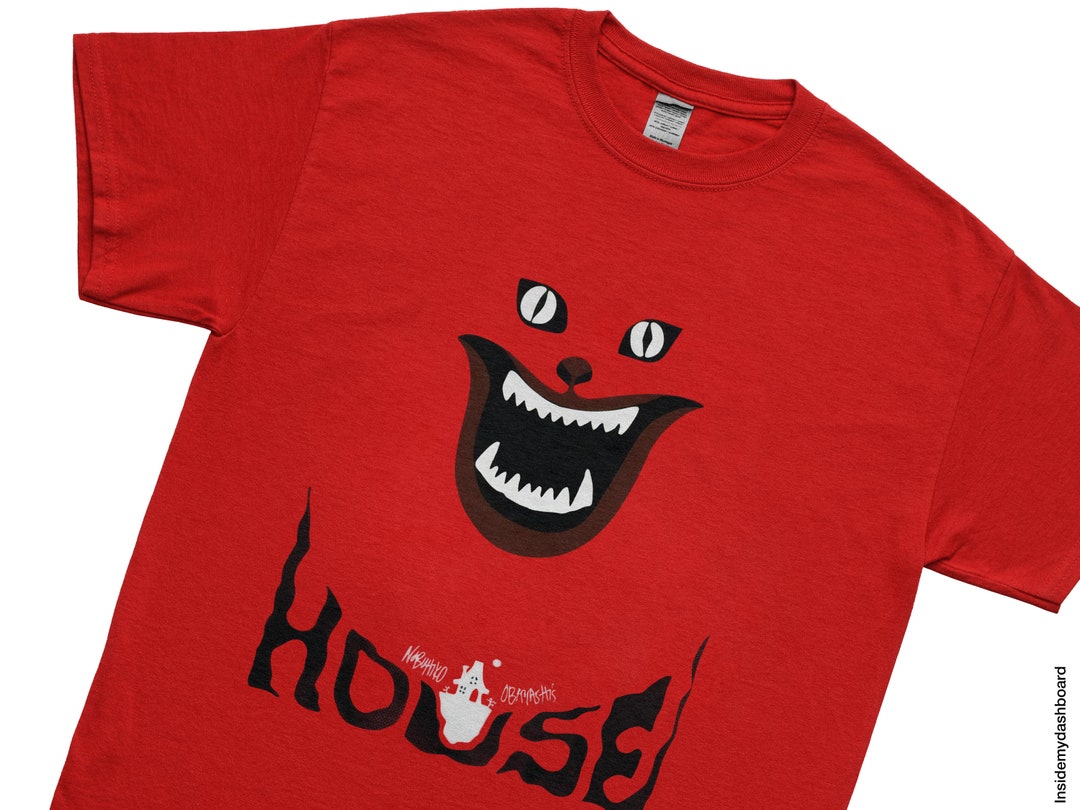Hausu/house 1977 Red Kitty Logo T-shirt, Cult Classic Horror Merch ...
