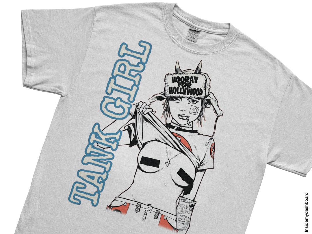 Tank Girl "hooray for Hollywood" T-shirt, Tank Girl Shirt, Jet Girl ...