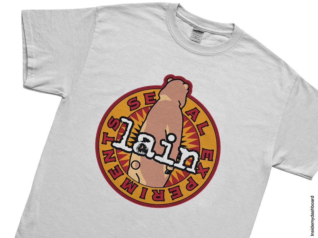 Serial Experiments Lain Bear Suit Logo T-shirt, Lain Anime, Serial ...