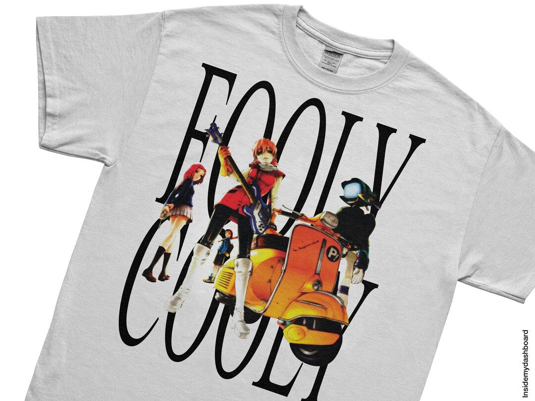 FLCL Fooly Cooly Band T-shirt, Fooly Cooly, FLCL Tee, Furi Kuri Anime ...
