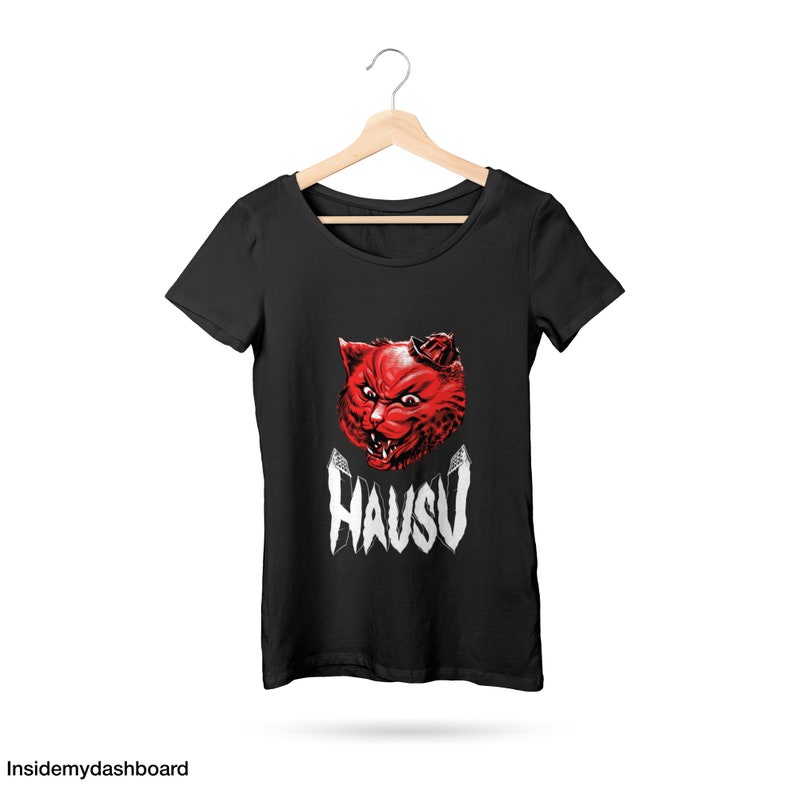 Hausu/house 1977 Red Cat Hausu Logo T-shirt, Cult Classic Horror Merch ...