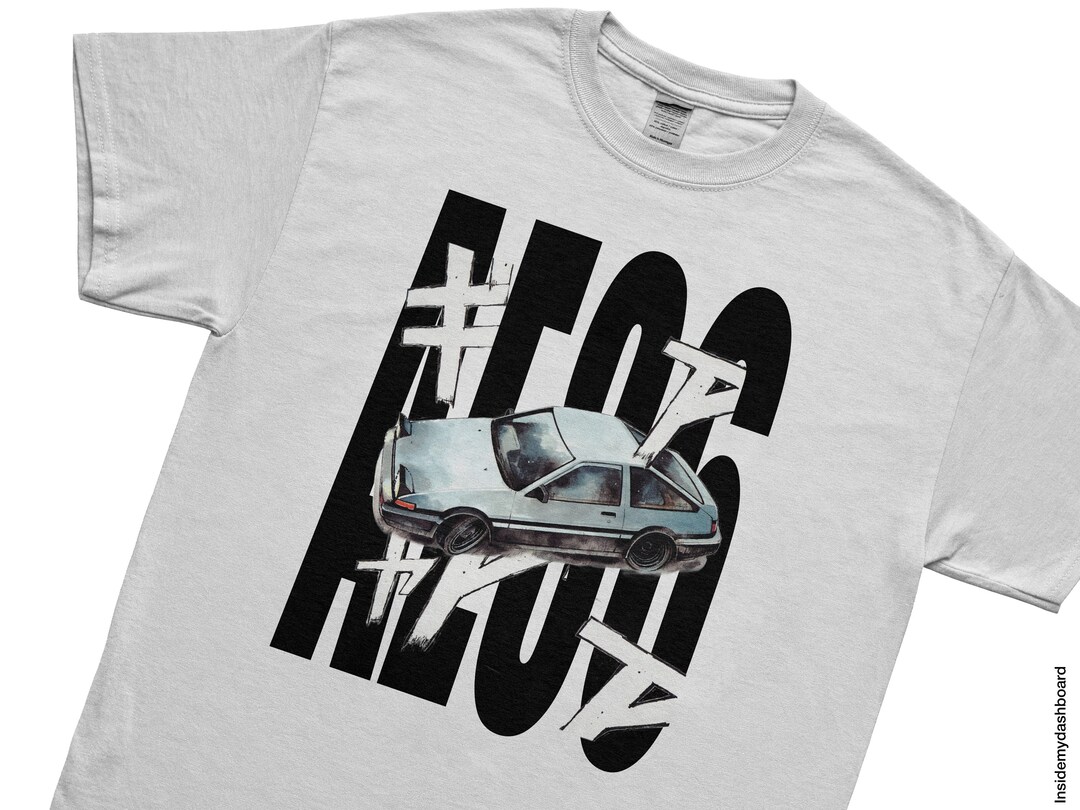 Initial D Downhill AE86 T-shirt, AE86, Hachi-roku, JDM Anime Drift ...