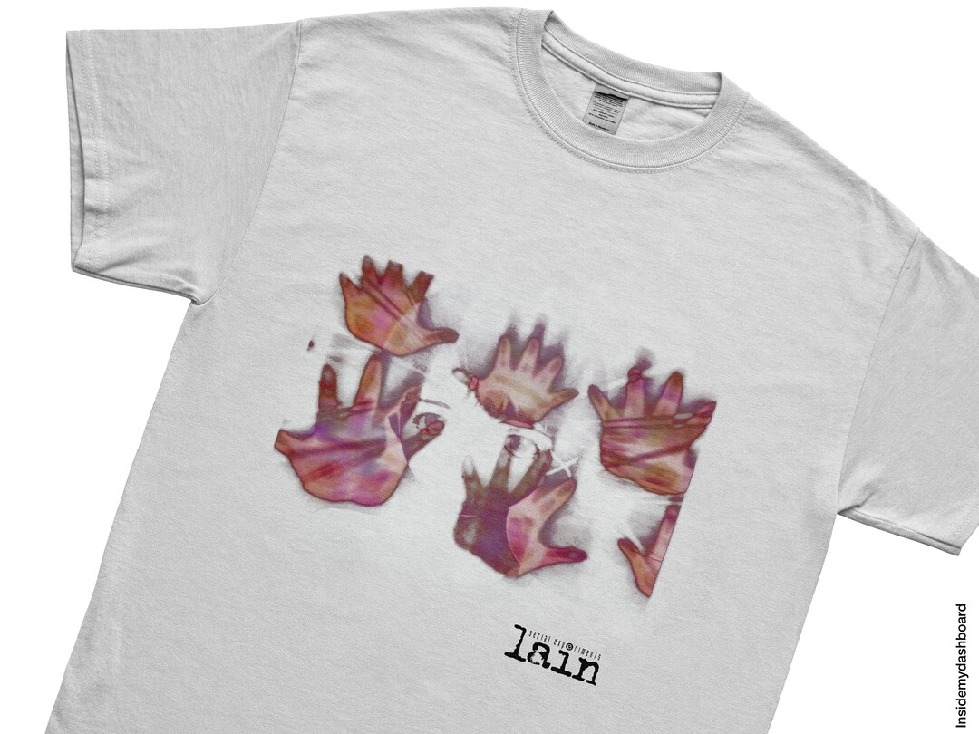 Serial Experiments Lain Hands T-shirt, Lain Anime, Serial Experiments ...