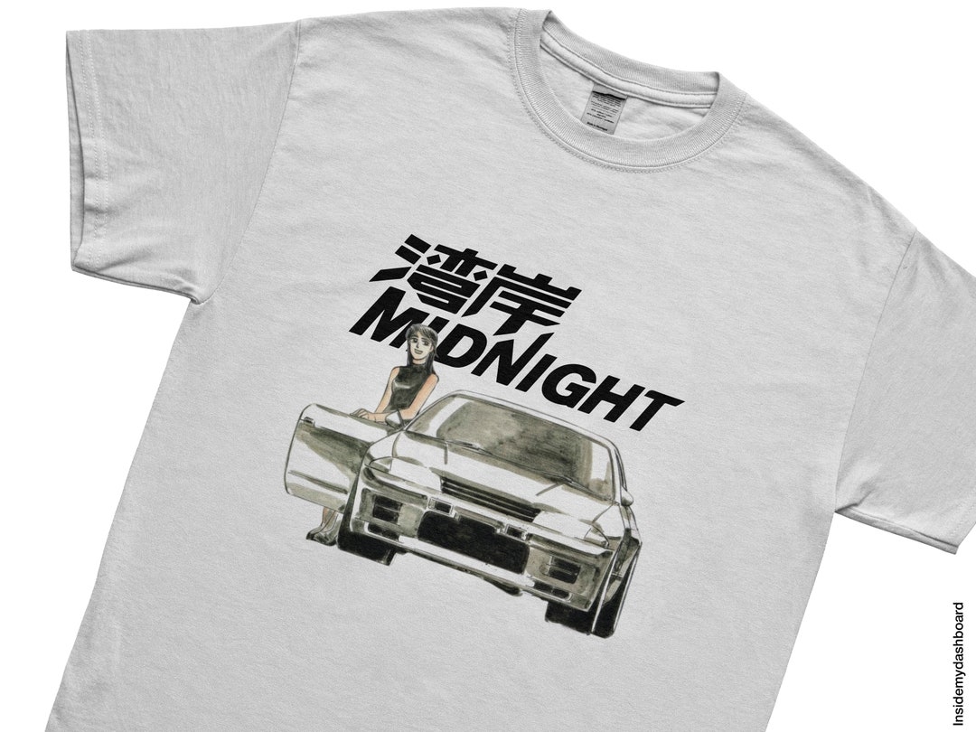 Wangan Midnight R32 Logo T-shirt, JDM Anime Racing Tee, Underground ...