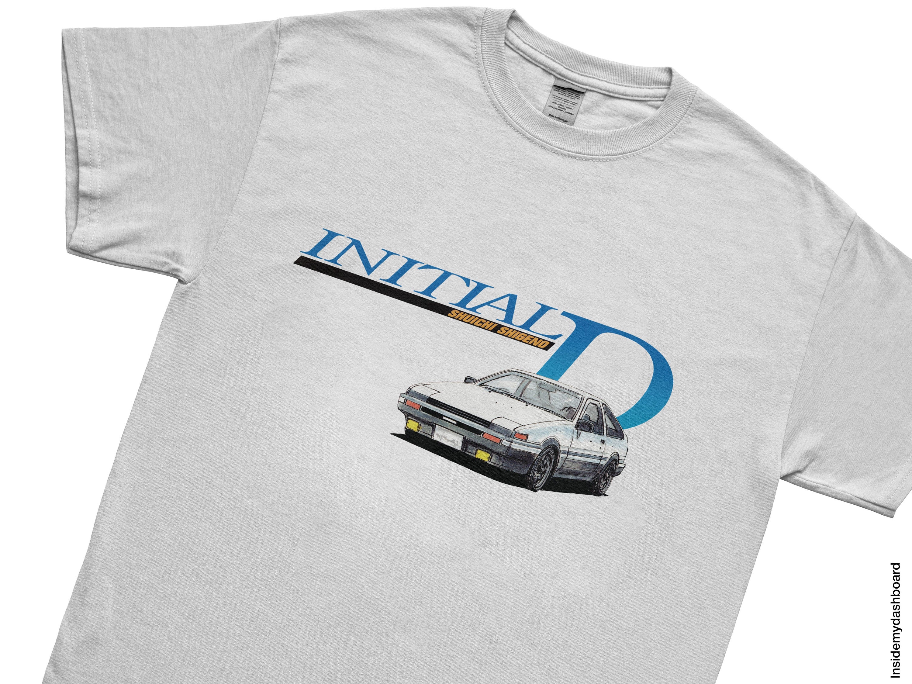 Initial D AE86 Blue Logo T-shirt, Hachi-roku, Skyline, GTR, JDM Anime ...