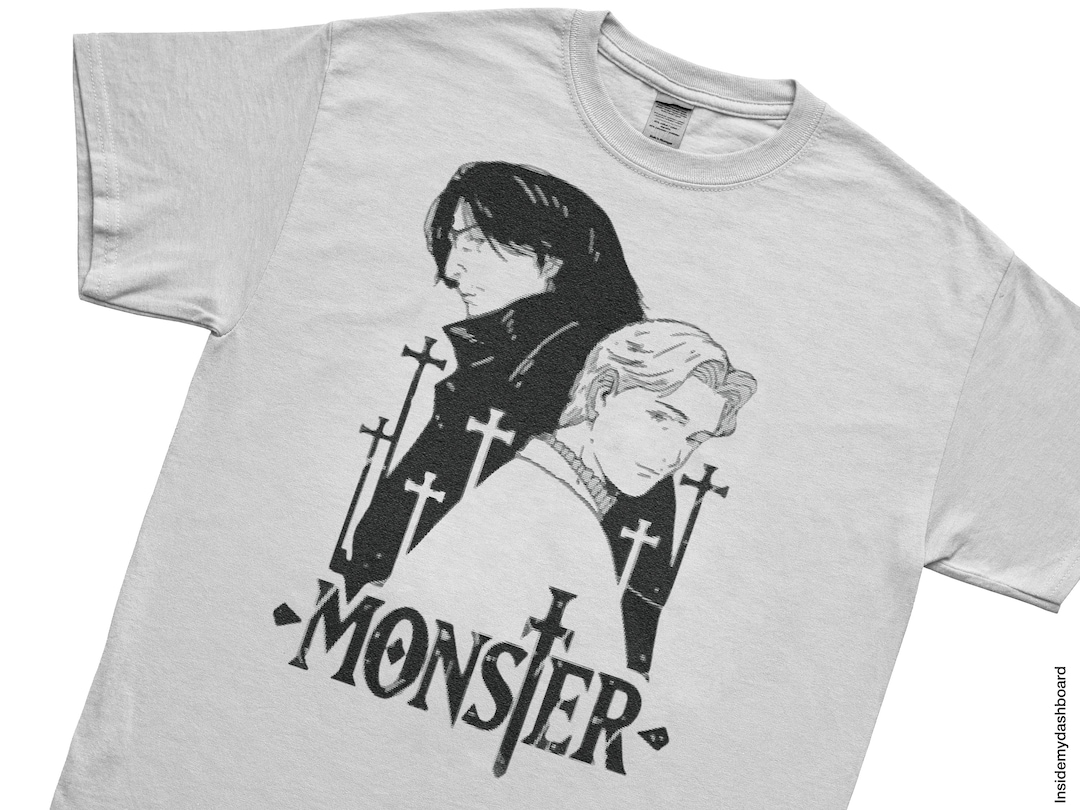 Monster Tenma & Johan Logo T-shirt, Monster Anime, Monster Manga Shirt ...