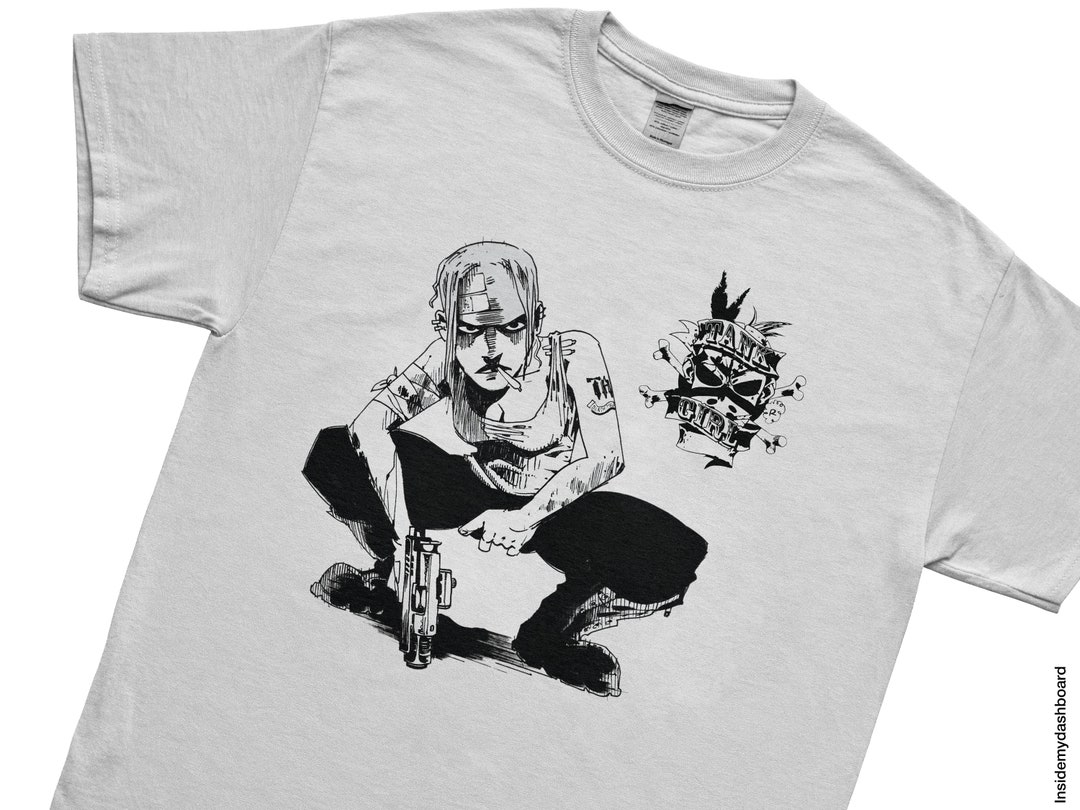 Tank Girl Closeup Portrait Tough Gal T-shirt, Tank Girl Shirt, Jet Girl ...