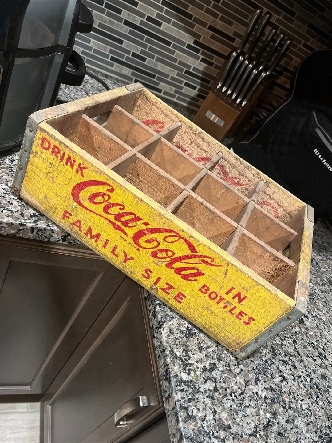 1964 Yellow Coca Cola Crate 12 Pack - Etsy