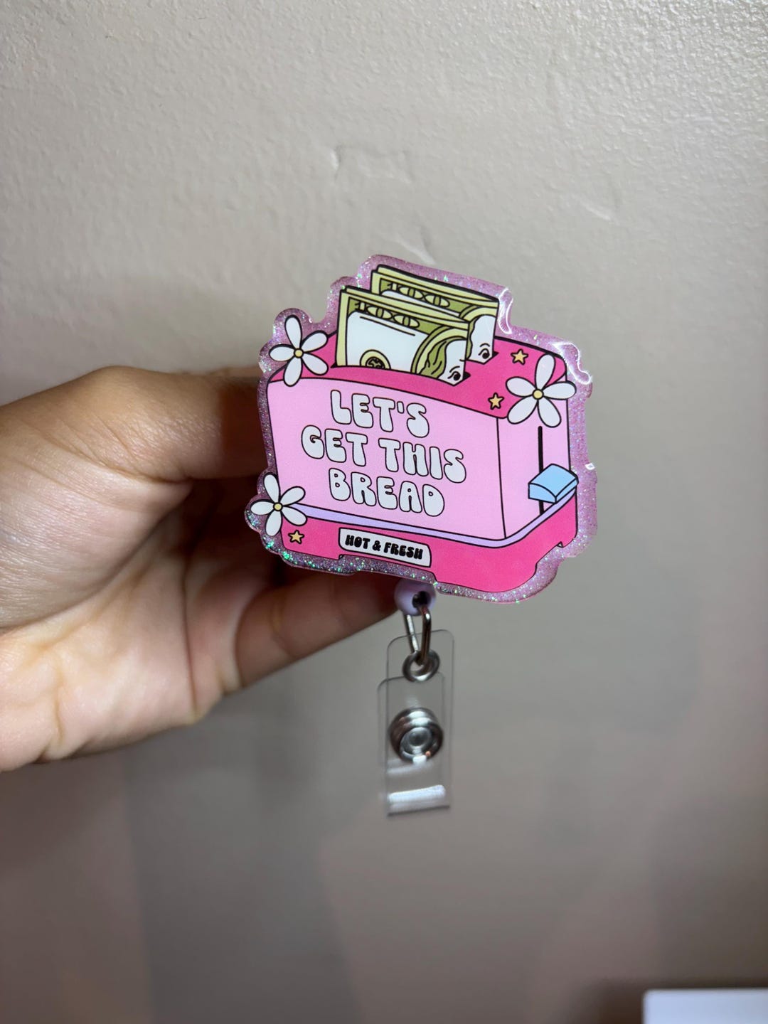 Let’s Get This Bread – Funny Toaster Money Badge Reel for Hustlers ...