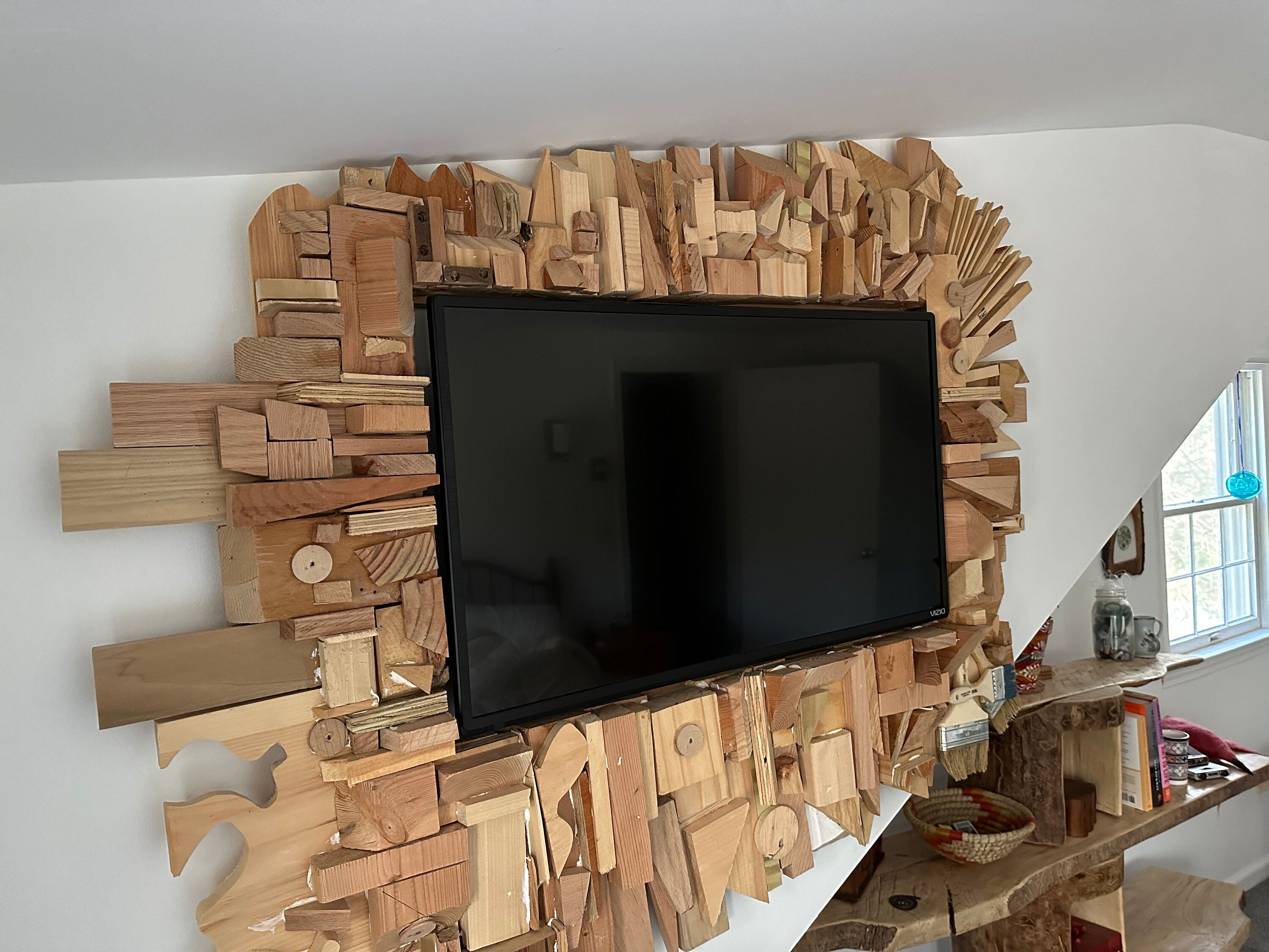 Handmade Custom Made Wood TV Frame Surround - Etsy