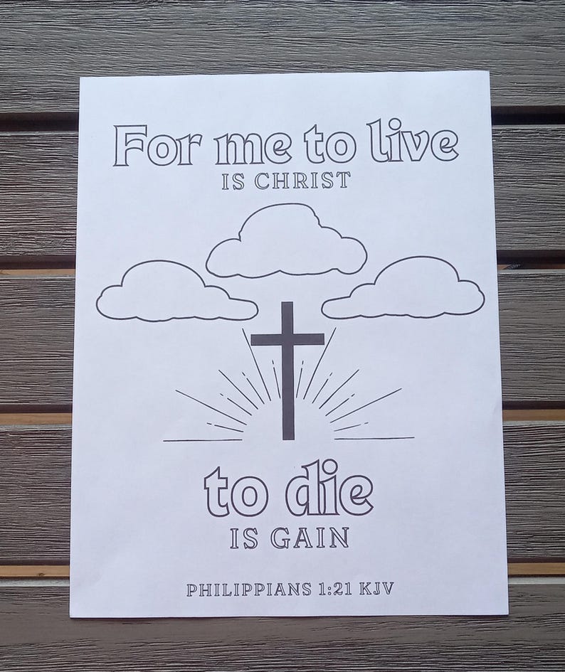 Memory Verse Coloring Page in Classic KJV - Etsy Canada