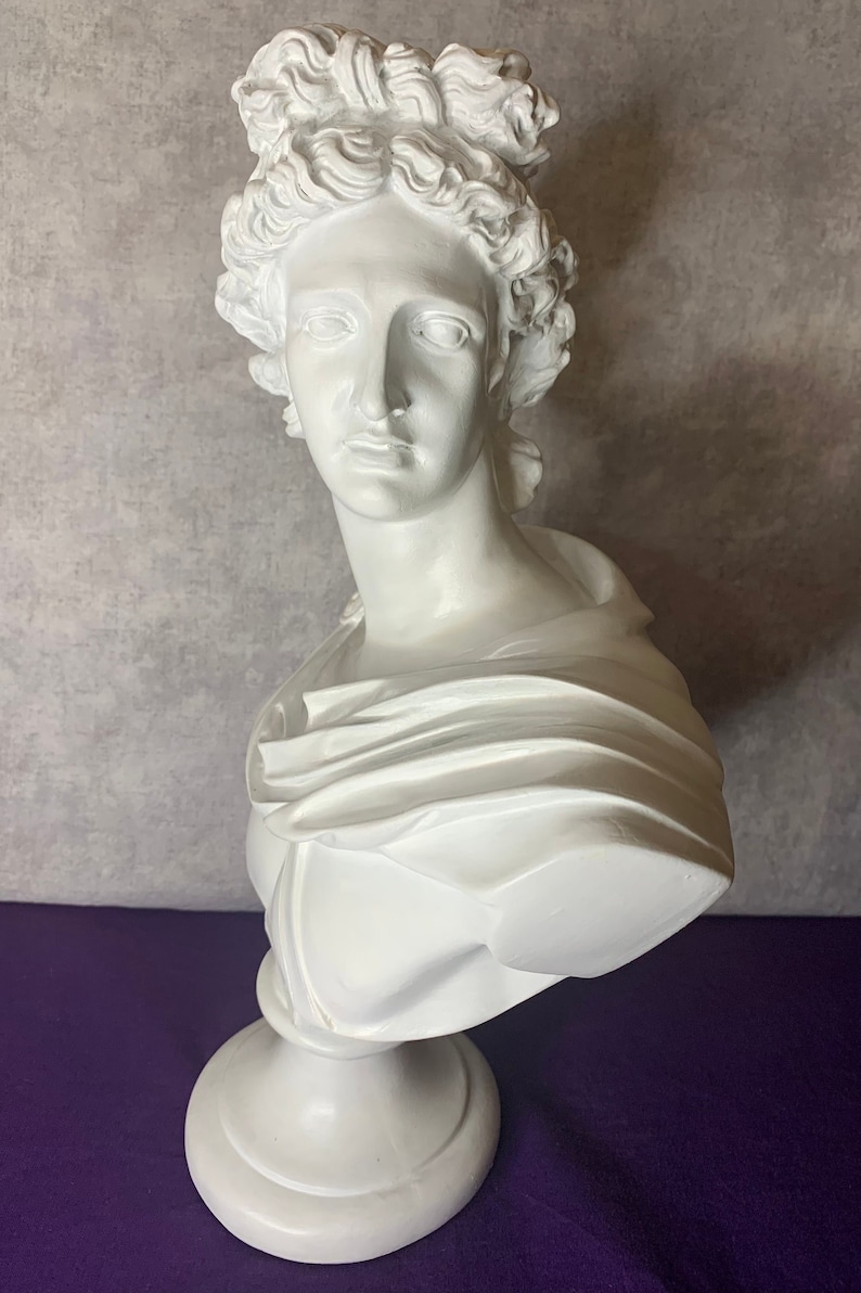 Apollo Plaster Bust Vintage - Etsy