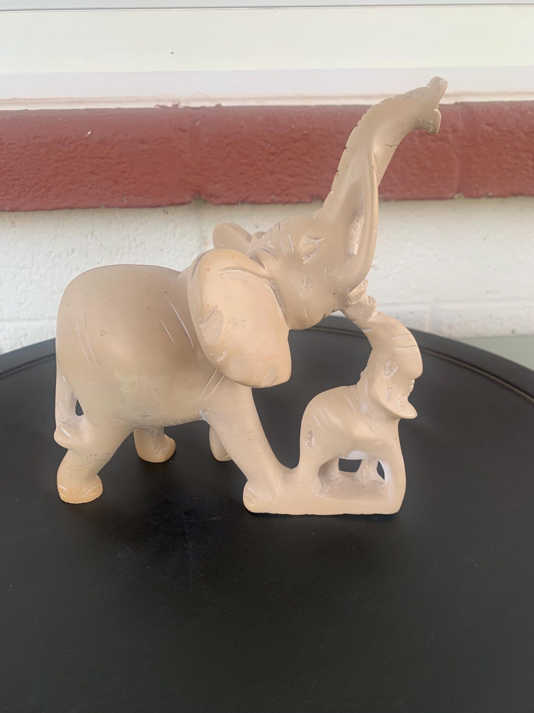 Kenyan Soapstone Carved Elephants - Etsy