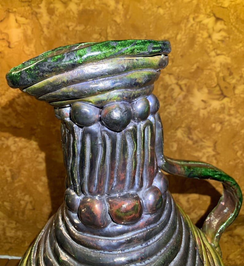 Brutalist Clay Coil Ewer-style Pitcher - Etsy