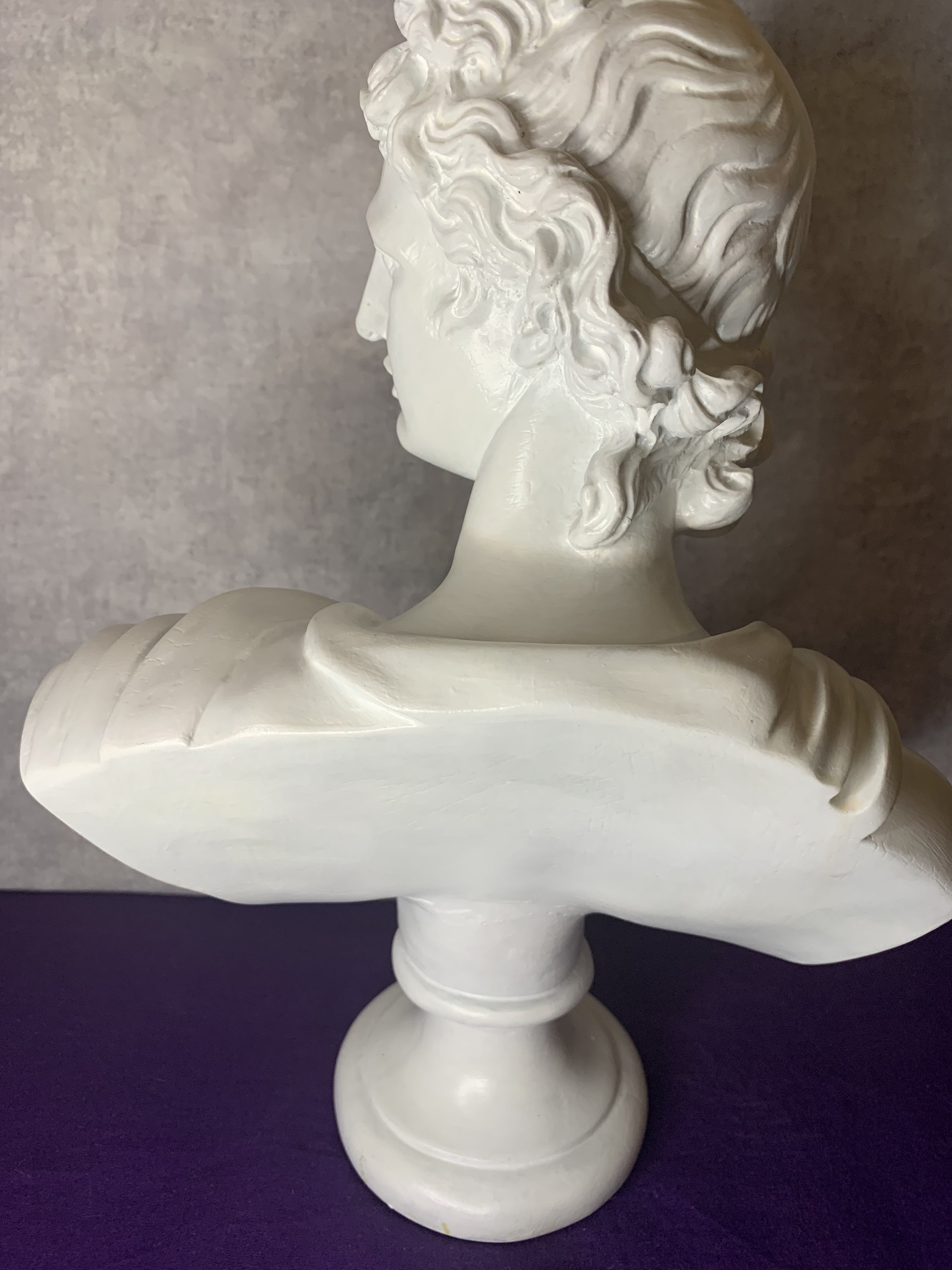Apollo Plaster Bust Vintage - Etsy