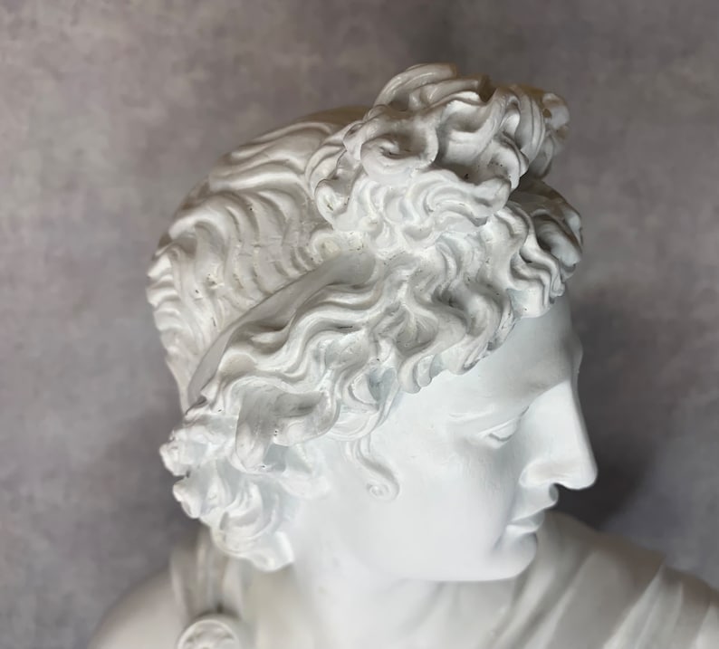 Apollo Plaster Bust Vintage - Etsy
