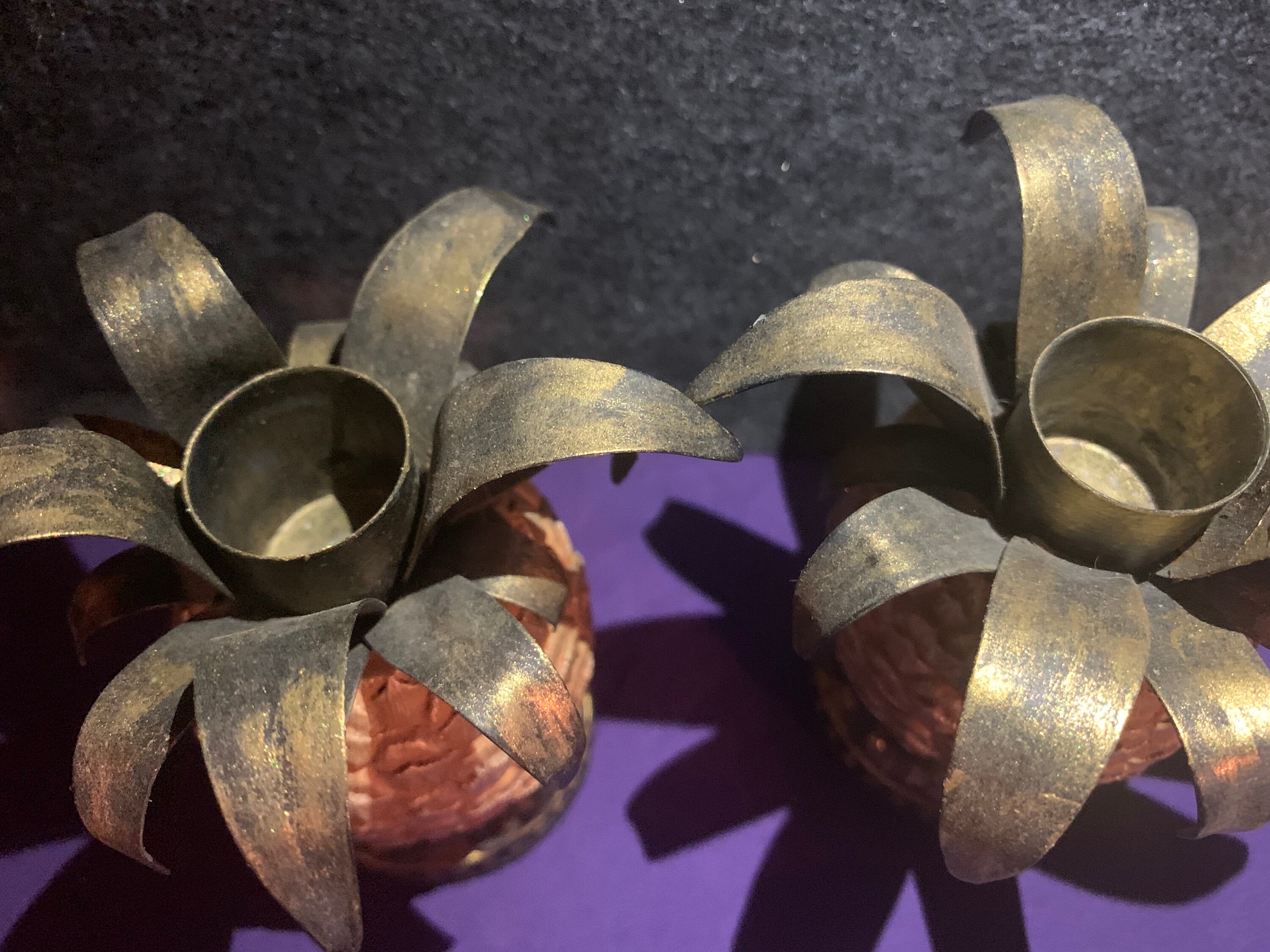 Pineapple Candlestick Holders: Metal &resin, Realistic Pineapple ...