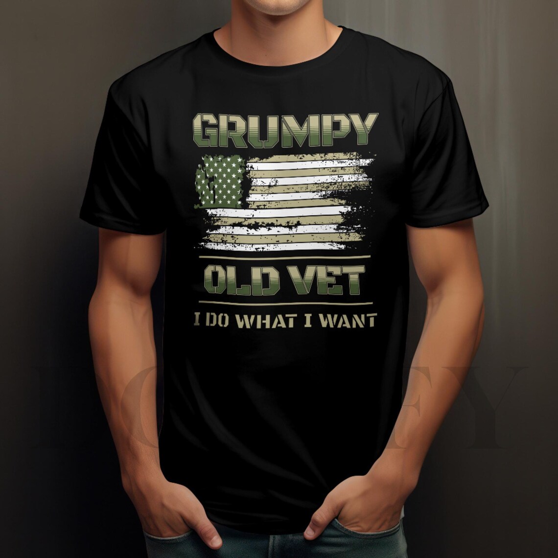 Funny Grumpy Old Vet PNG Design: Humorous Veteran Saying (digital ...