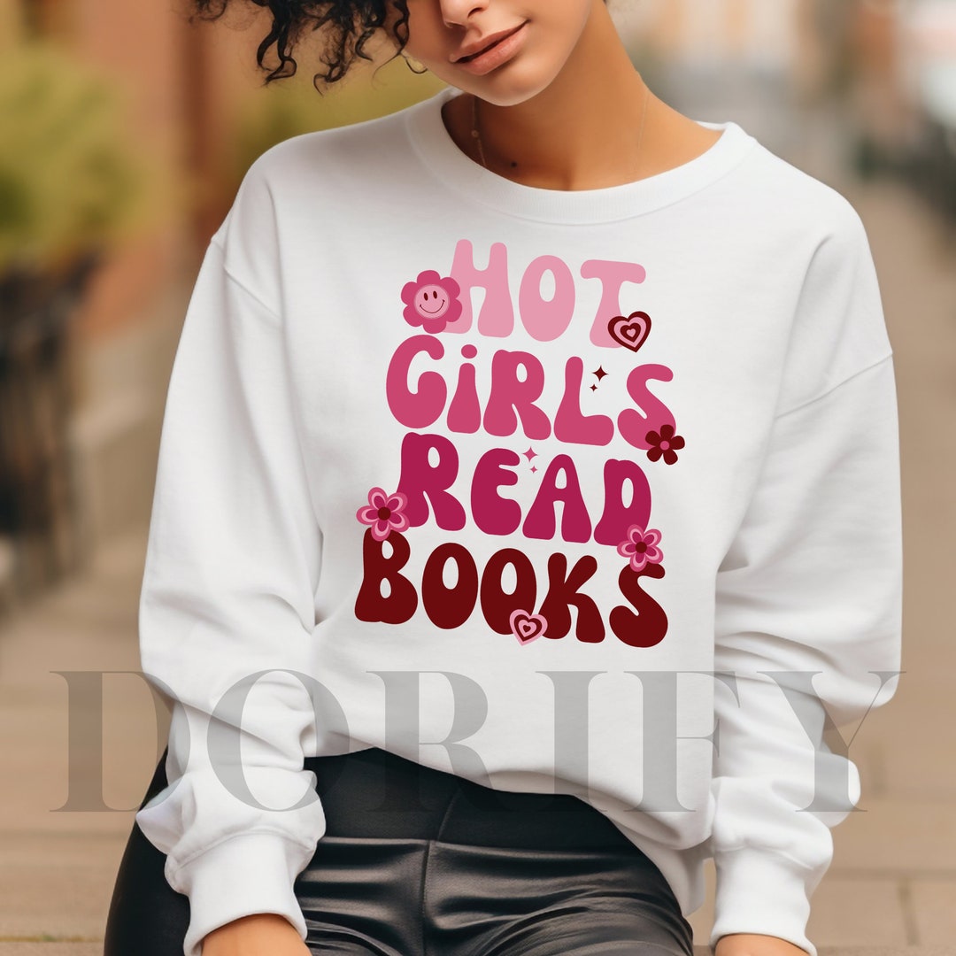 Hot Girls Read Books Instant Download PNG and SVG Digital Files ...