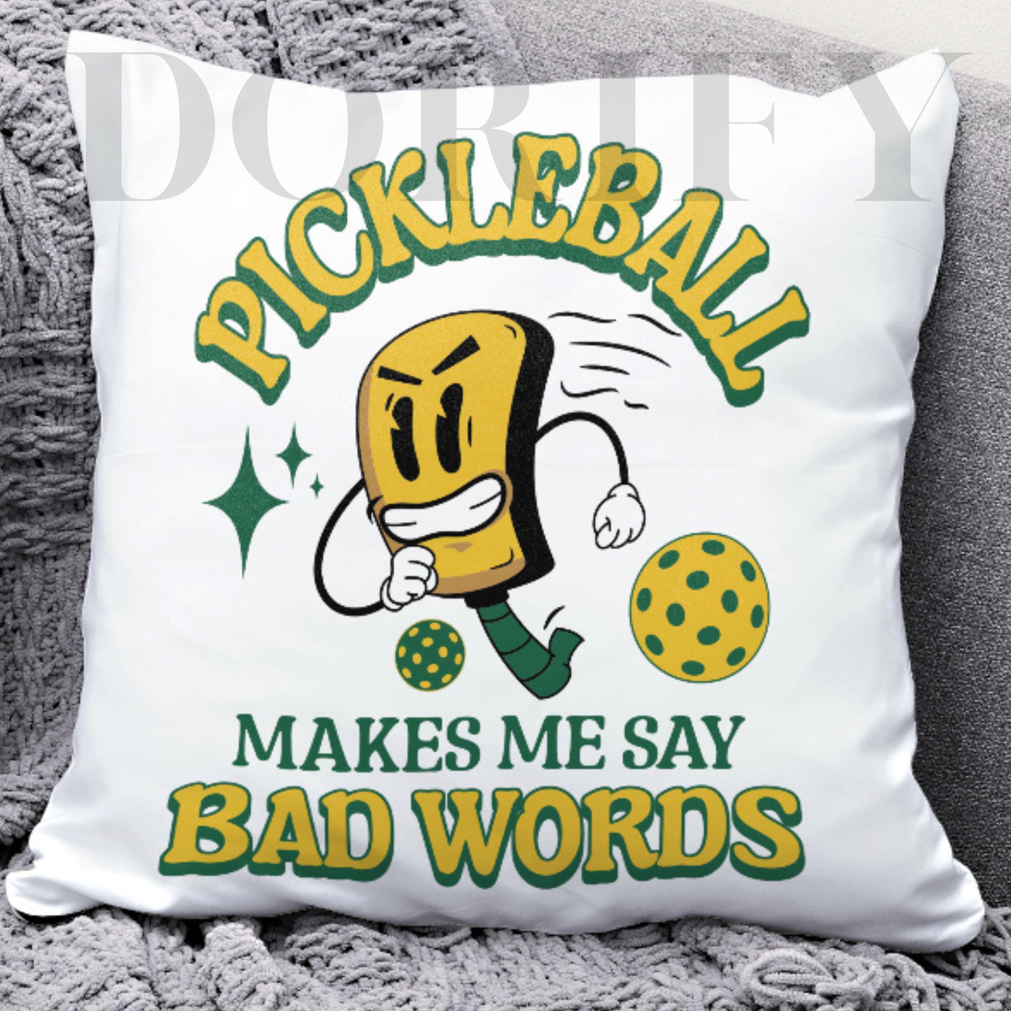 Pickleball Makes Me Say Bad Words PNG Ball Player Game Enthusiasts ...