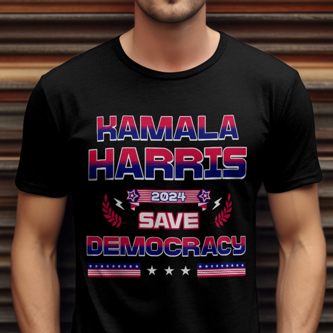 Kamala Harris 2024 Save Democracy PNG First Female President 2024 ...