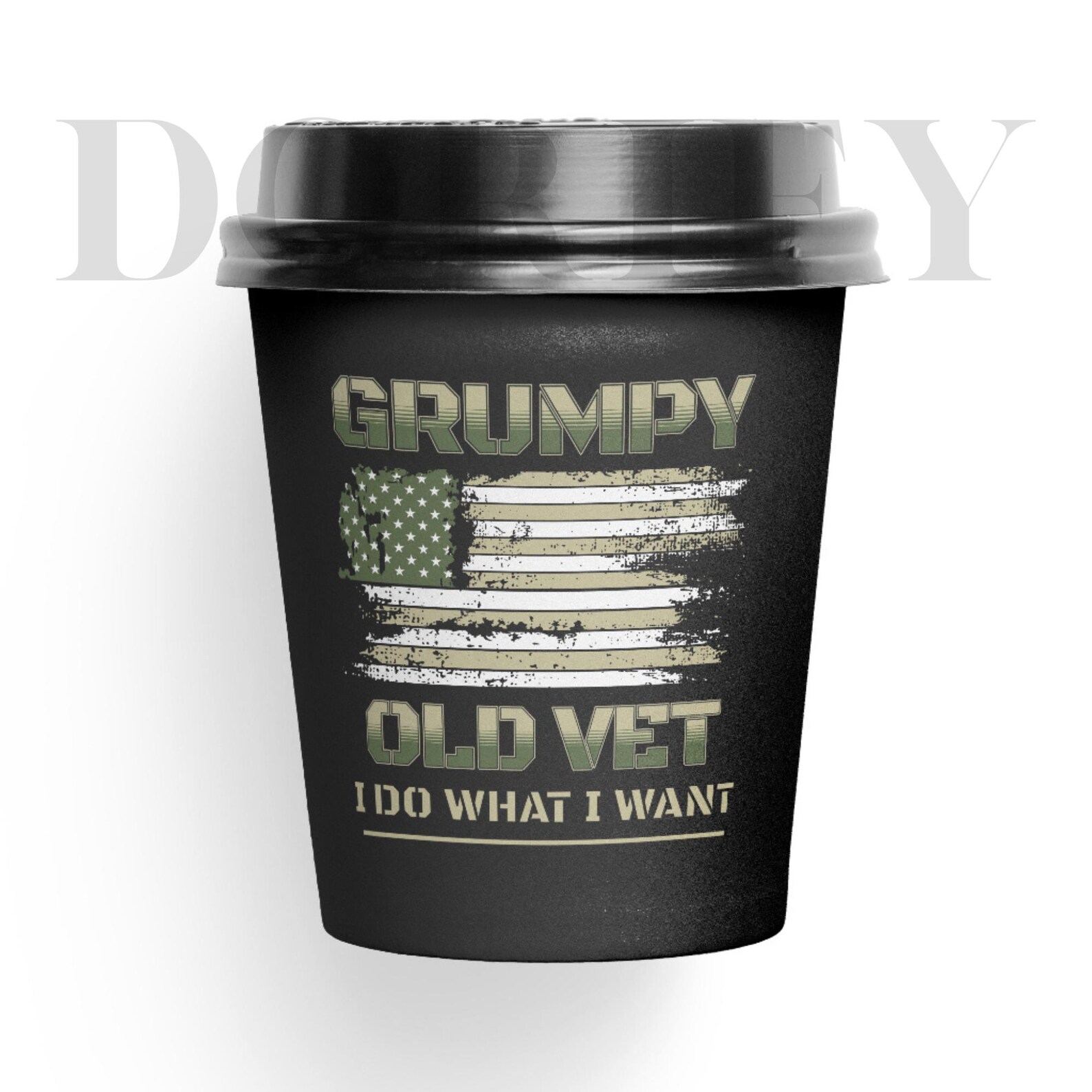 Funny Grumpy Old Vet PNG Design: Humorous Veteran Saying (digital ...