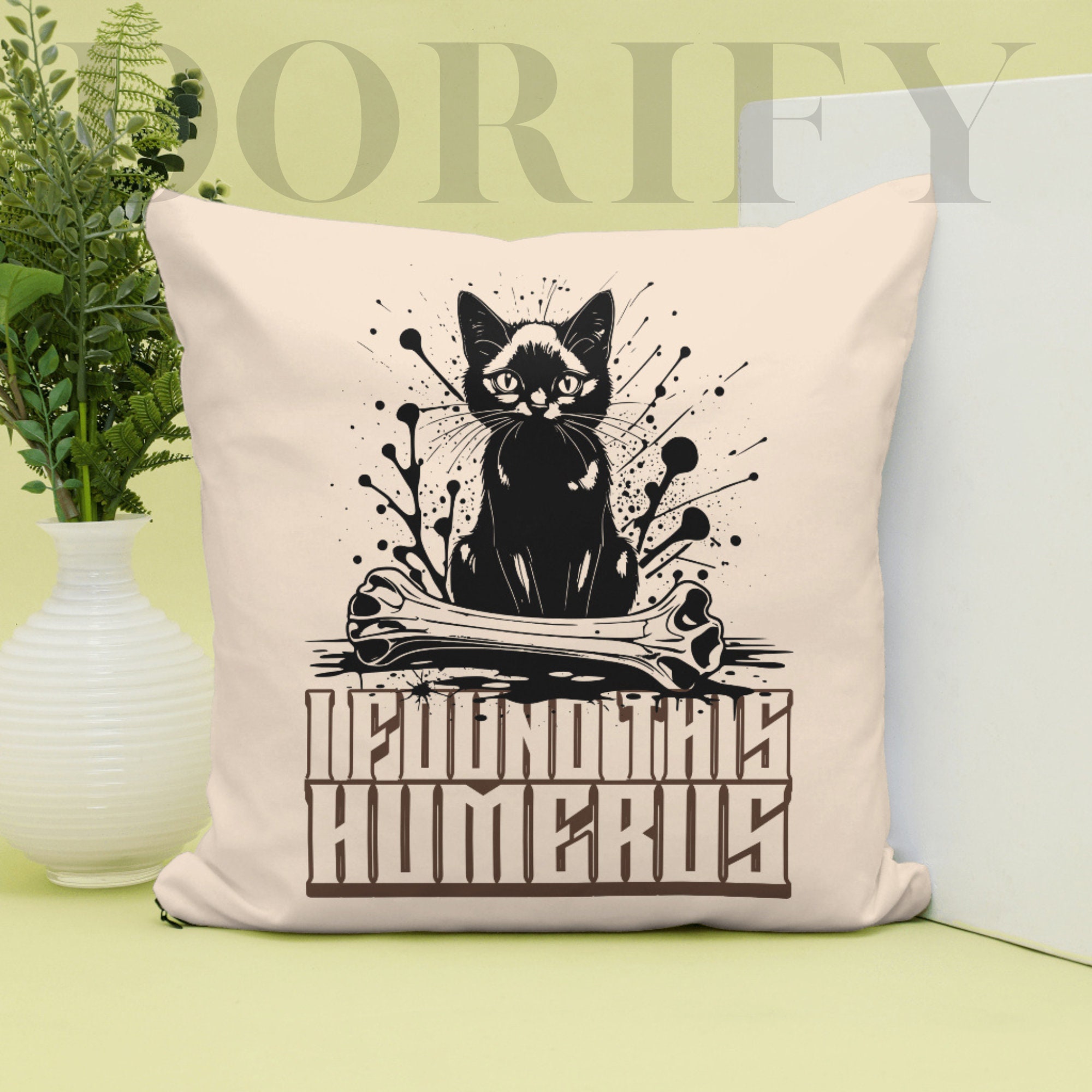 I Found This Humerus PNG Black Cat With Human Bone Humorous Funny ...