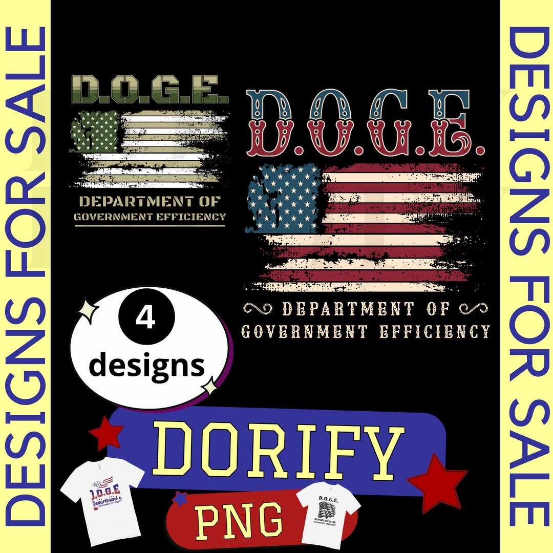 D.O.G.E. Department of Government Efficiency PNG DOGE Political Satire ...