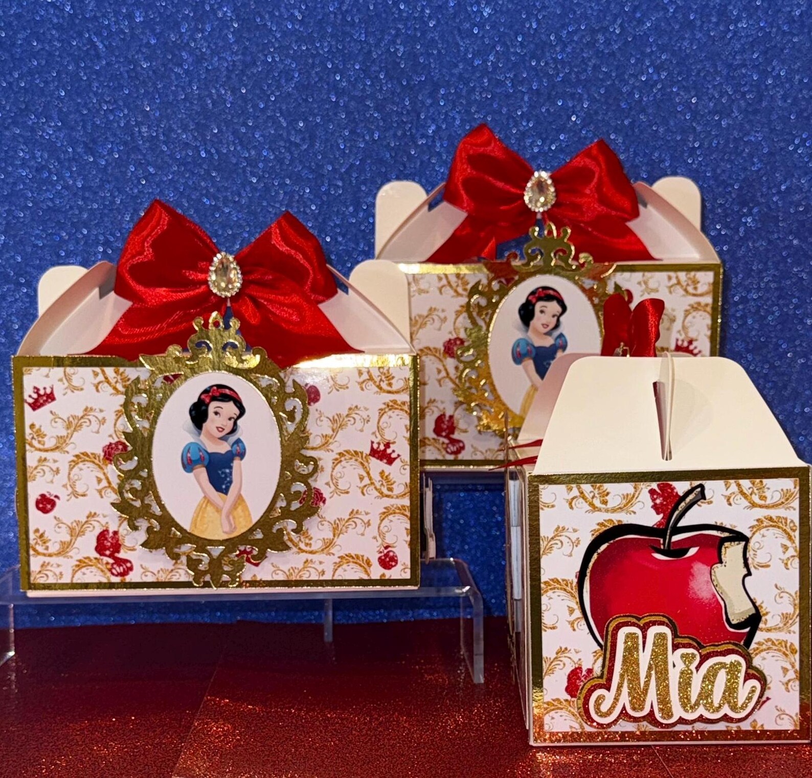 Snow White Favor Boxes: Gable Candy Boxes, Blanca Nieves - Etsy