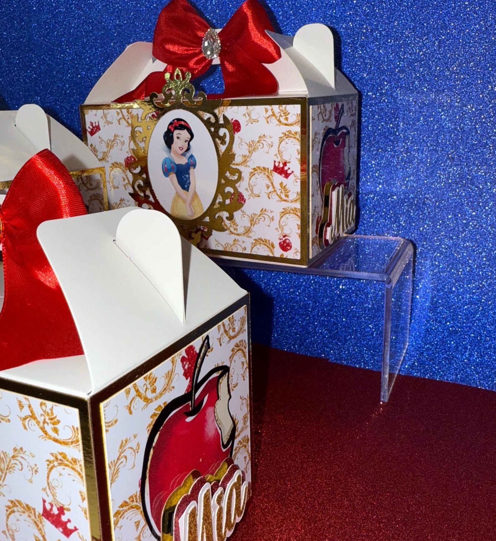 Snow White Favor Boxes: Gable Candy Boxes, Blanca Nieves - Etsy