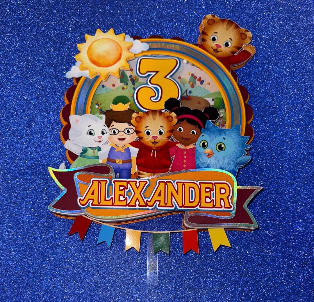 Daniel T Cake Topper Shaker, Birthday Party Decor, First Birthday - Etsy