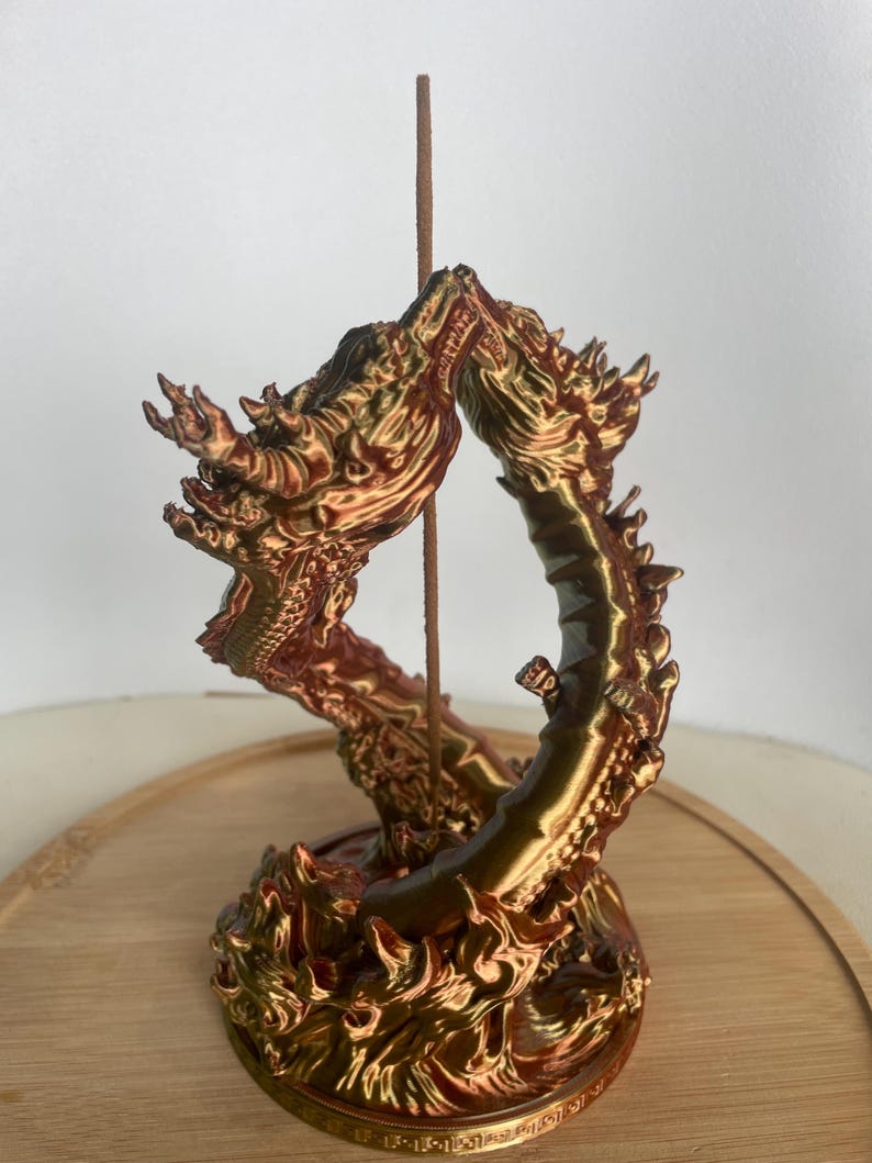 Custom 3D Printed Dragon Incense Holder - Unique, Handcrafted Design ...