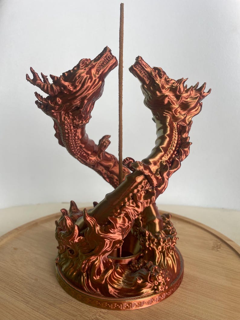 Custom 3D Printed Dragon Incense Holder - Unique, Handcrafted Design ...