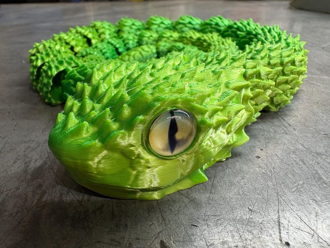 Articulated Snake Toy – Realistic Lifelike Eyes, Flexible & Poseable ...