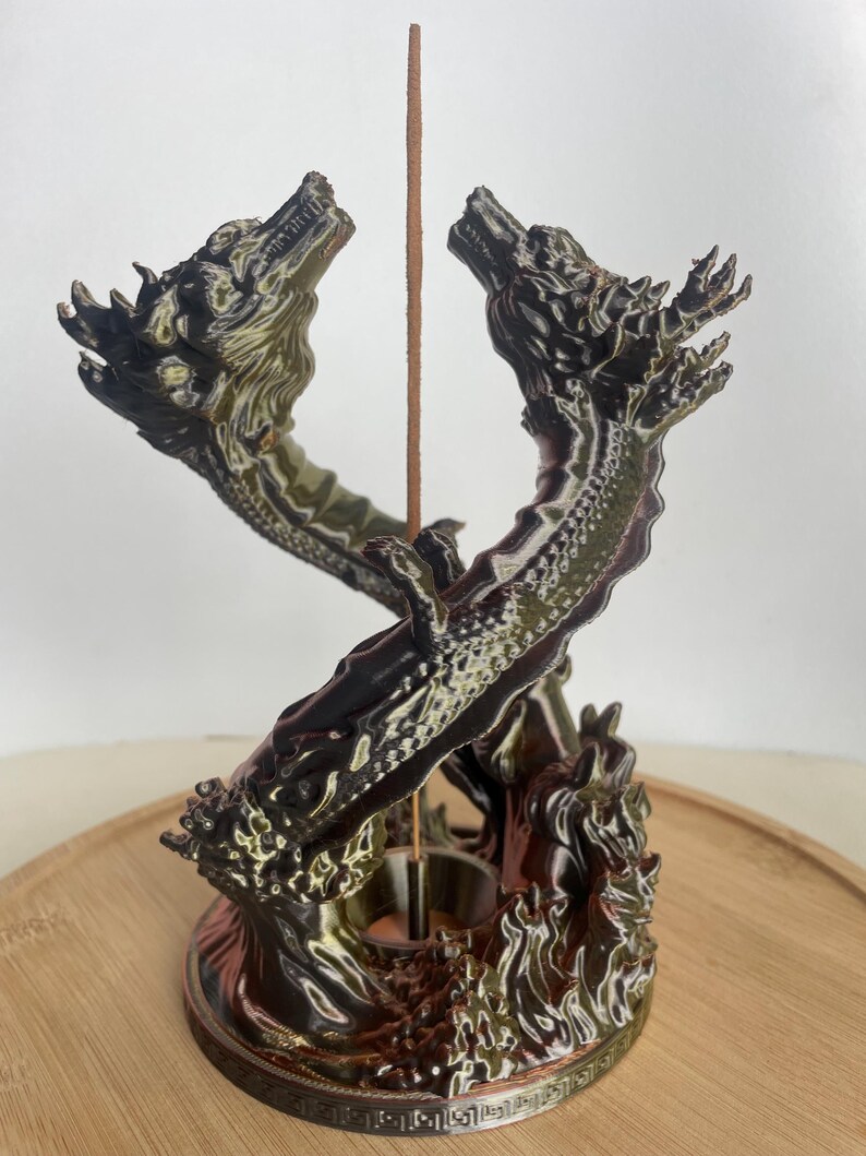 Custom 3D Printed Dragon Incense Holder - Unique, Handcrafted Design ...