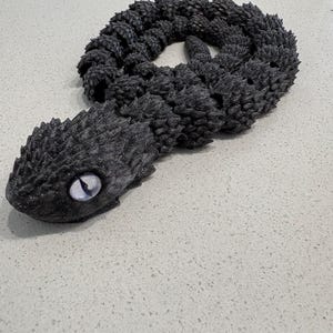 Articulated Snake Toy Realistic Lifelike Eyes, Flexible & Poseable Kids ...