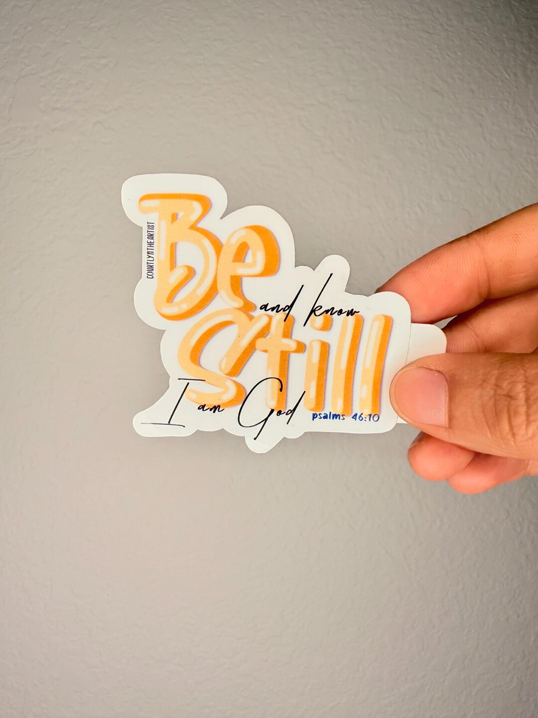 Be Still Bible Sticker | Bible Stickers | Christian Stickers | Laptop ...