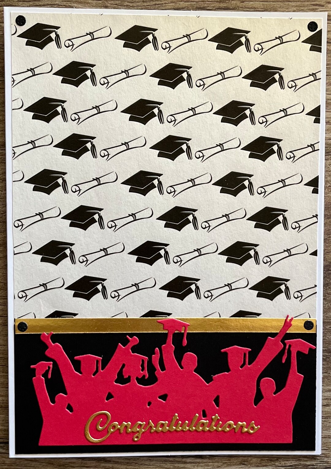 Graduation Card Handmade A6 Size 5x6.5 - Etsy