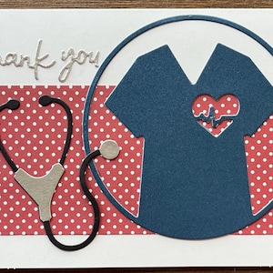 Thank You Card for Nurse/doctor. Handmade. A2 (4.5x5.5”) FREE SHIP - Etsy